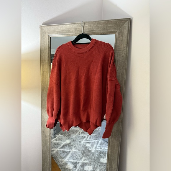 Sweaters | Womens Oversize Rust Orange Sweater | Poshmark